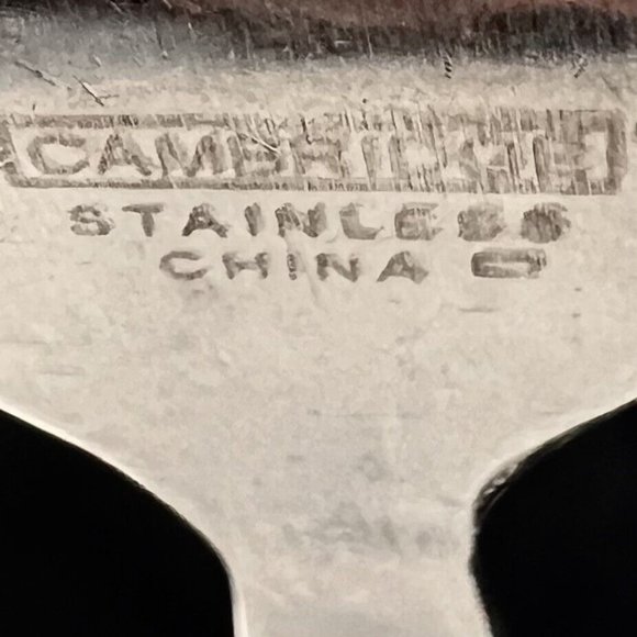 Cambridge | Dining | Cambridge Flatware Stainless Ribbed Ridges Spoon ...